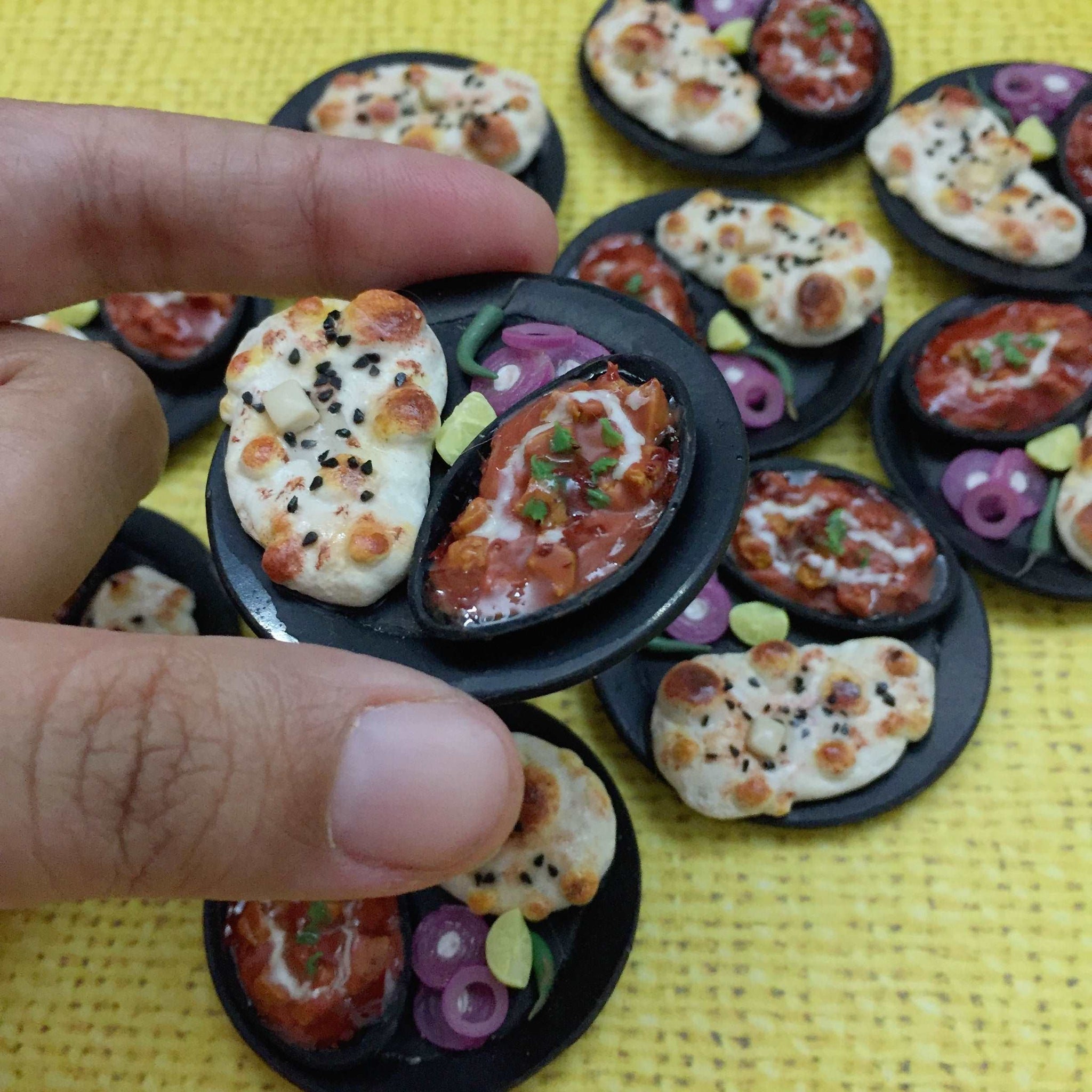 Butter Chicken Naan Indian Miniature Food Magnet – small IDEA