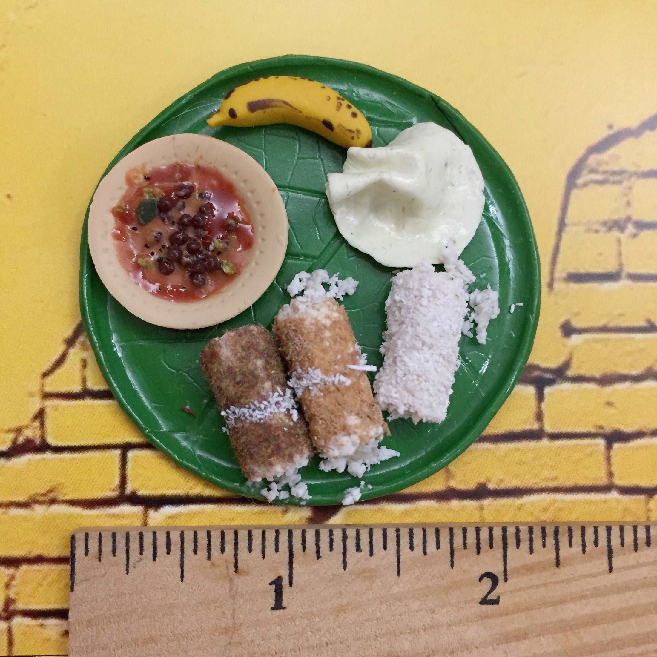 Kerela Puttu Kadala Curry South Indian Miniature Food Magnet – small IDEA