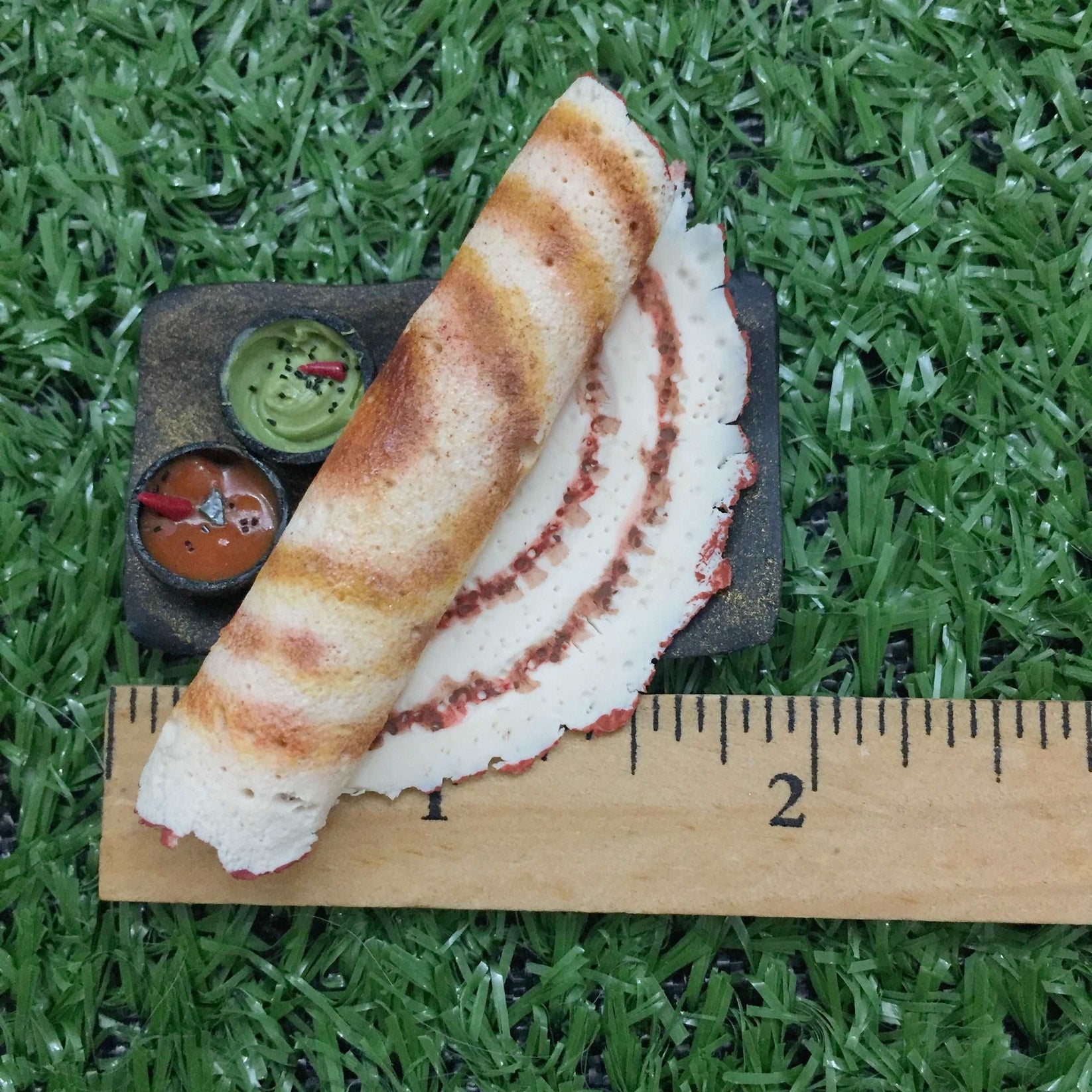 Semi Rolled Dosa South Indian Miniature Food Fridge Magnet – small IDEA