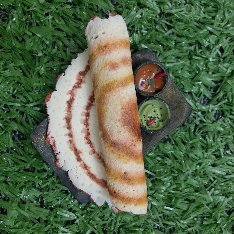 Semi Rolled Dosa South Indian Miniature Food Fridge Magnet – small IDEA